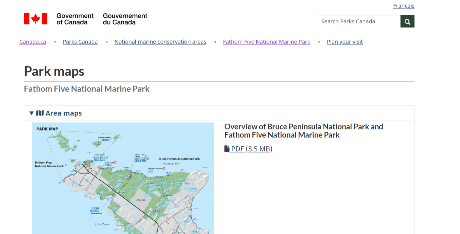 Fathom Five National Marine Park